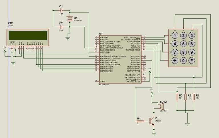 Password based Door Lock System using PIC16F, PIC18F Microcontroller ...