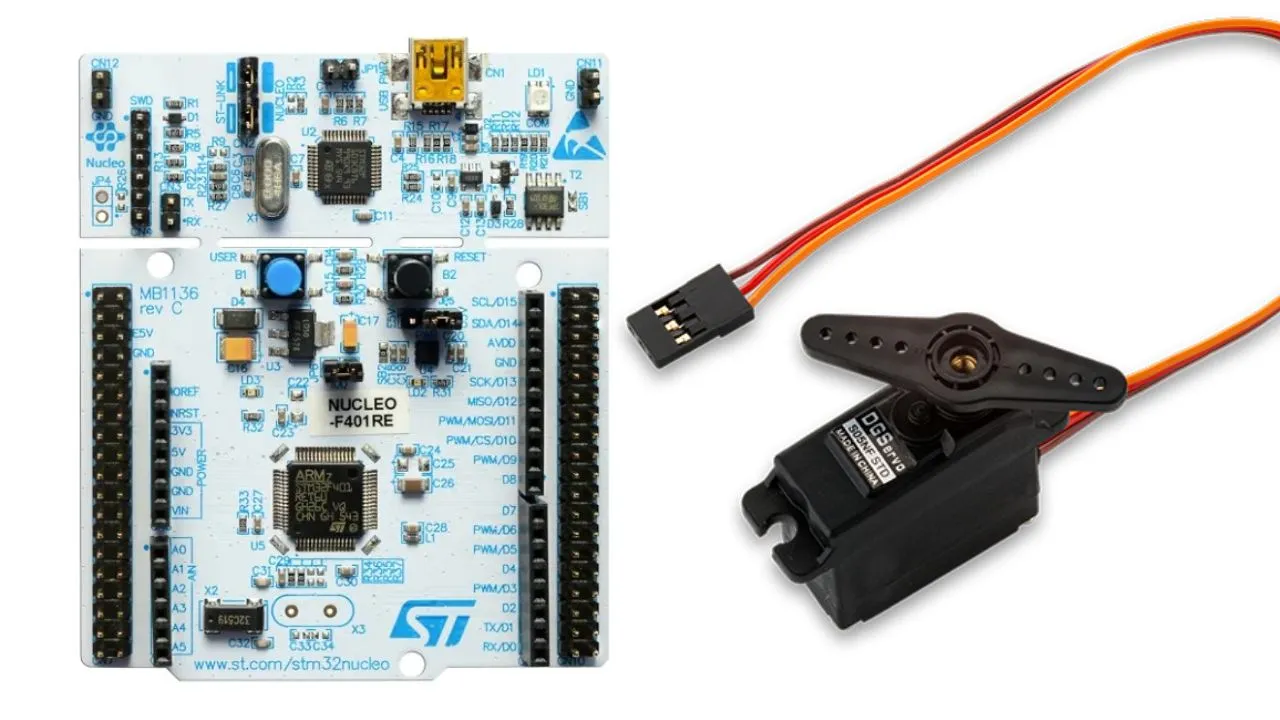 Controlling Servo Motor Using Stm32 Microcontroller Example Code Included